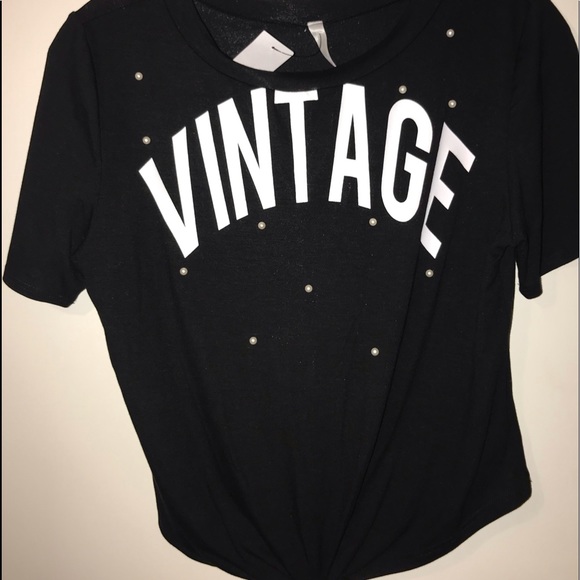 Tops | Really Cute Vintage Crop Tee | Poshmark